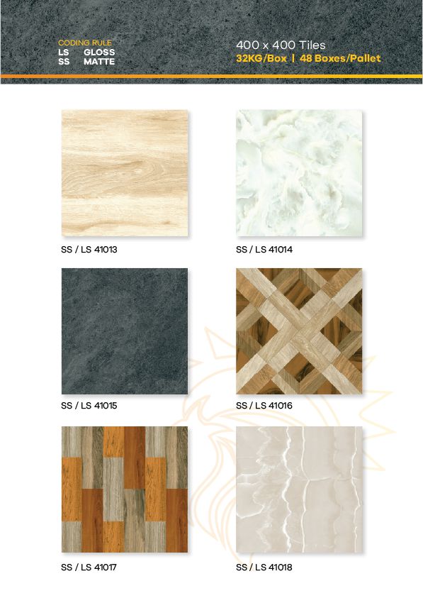 Ceramic Floor Tiles (400x400) - Bandridge Hardware & Manufacturing